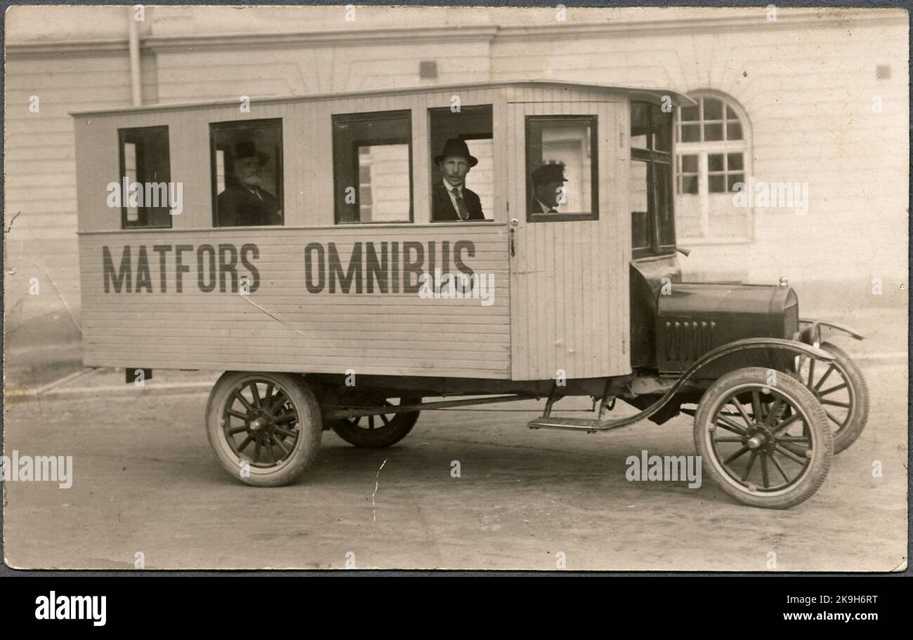 Omnibus from the 1920s. Matfors-water rail, MVAJ Stock Photo - Alamy