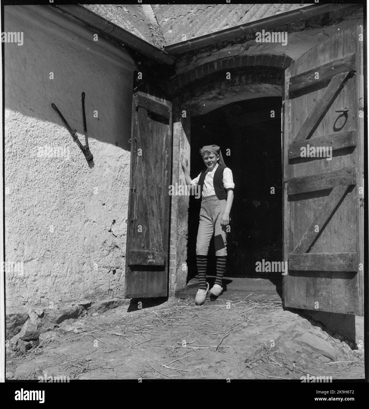 Alf Larsson as Nils Holgersson for the State Railways, SJ Stock Photo ...