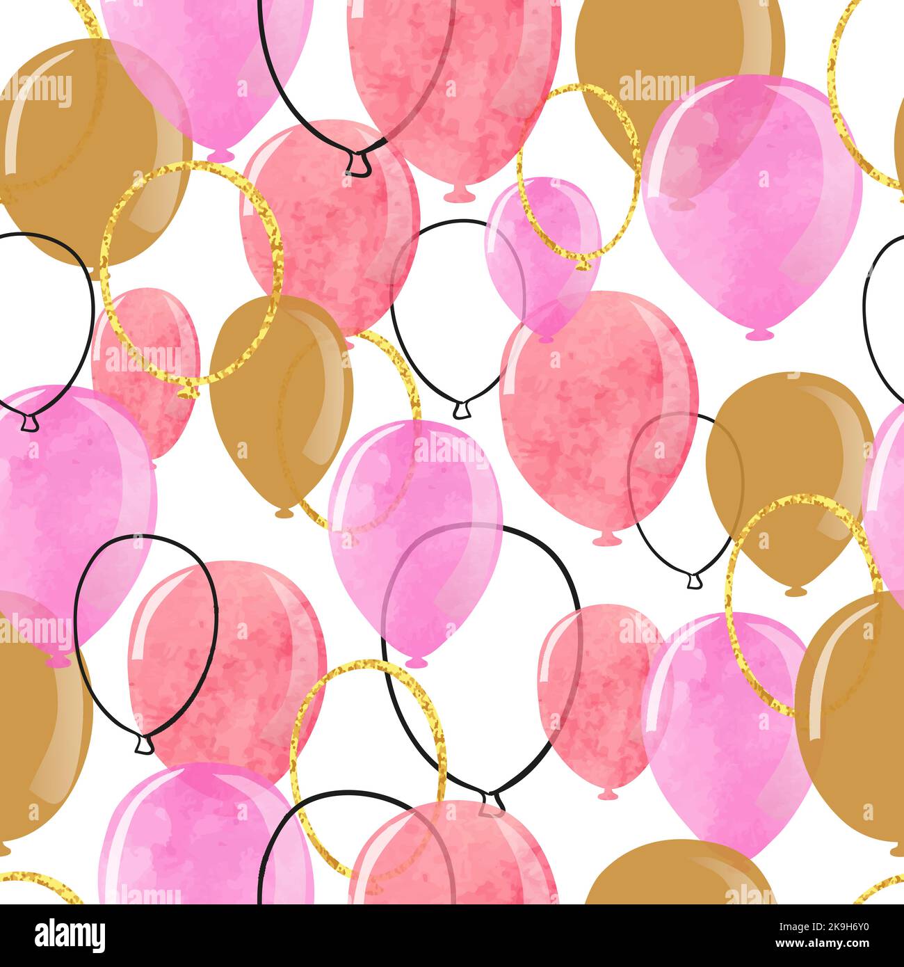 Gold balloons Stock Vector Images - Alamy