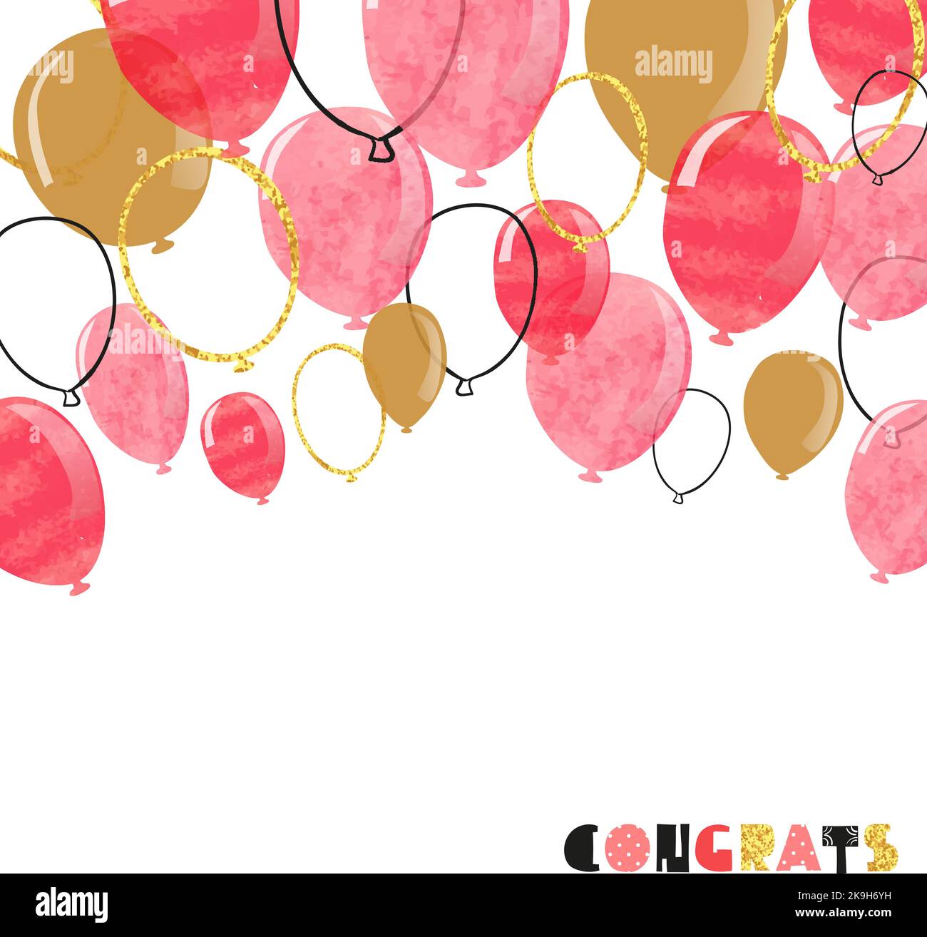 Pink birthday background Stock Vector Images - Alamy