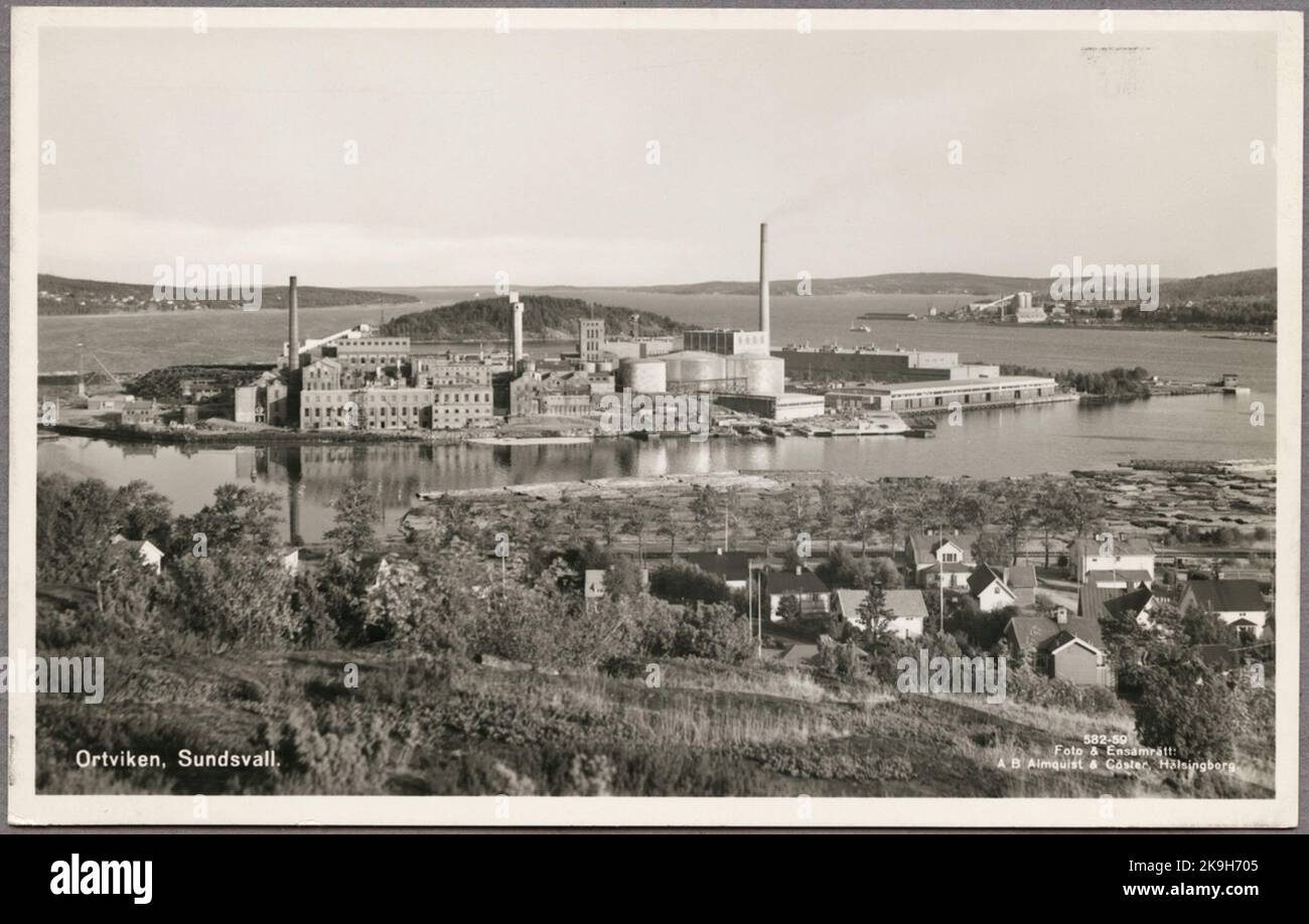 Ortviken's industrial area Stock Photo - Alamy