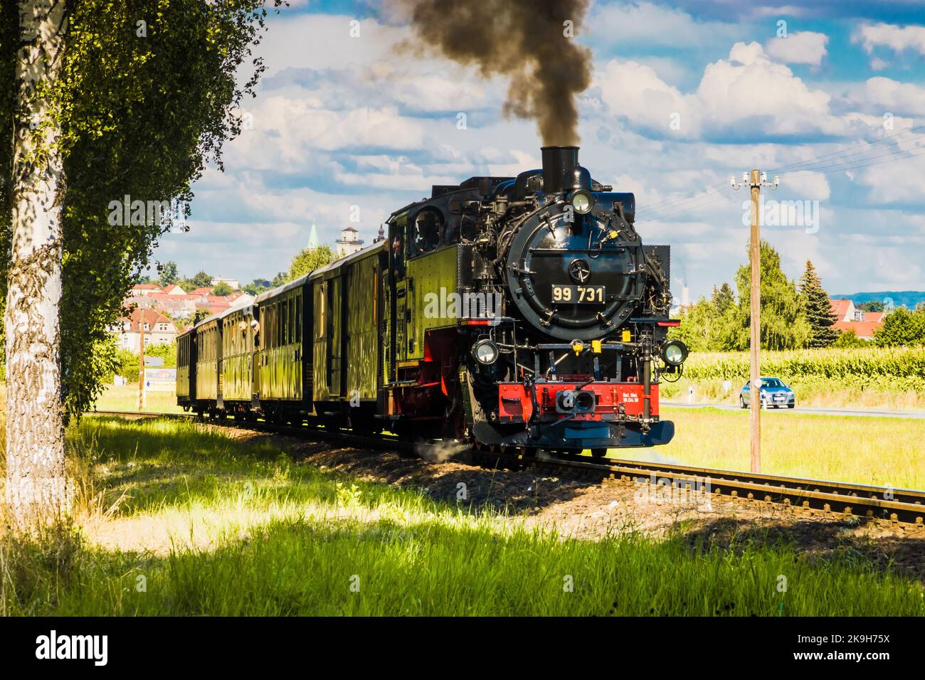 Narrow gauge steam engine railway in Zittau, Germany Stock Photo - Alamy