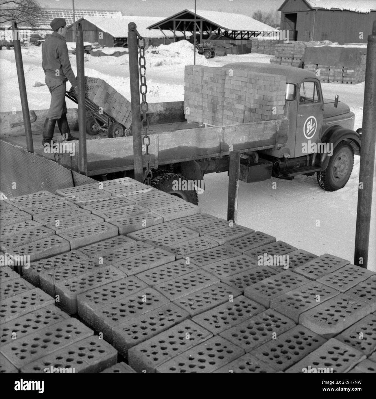 Tegel loading at Sala station Stock Photo - Alamy