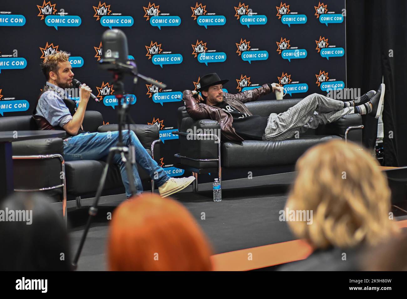 London, UK. 28th October 2022. Speaker Boris Hiestand at MCM Comic Con ...