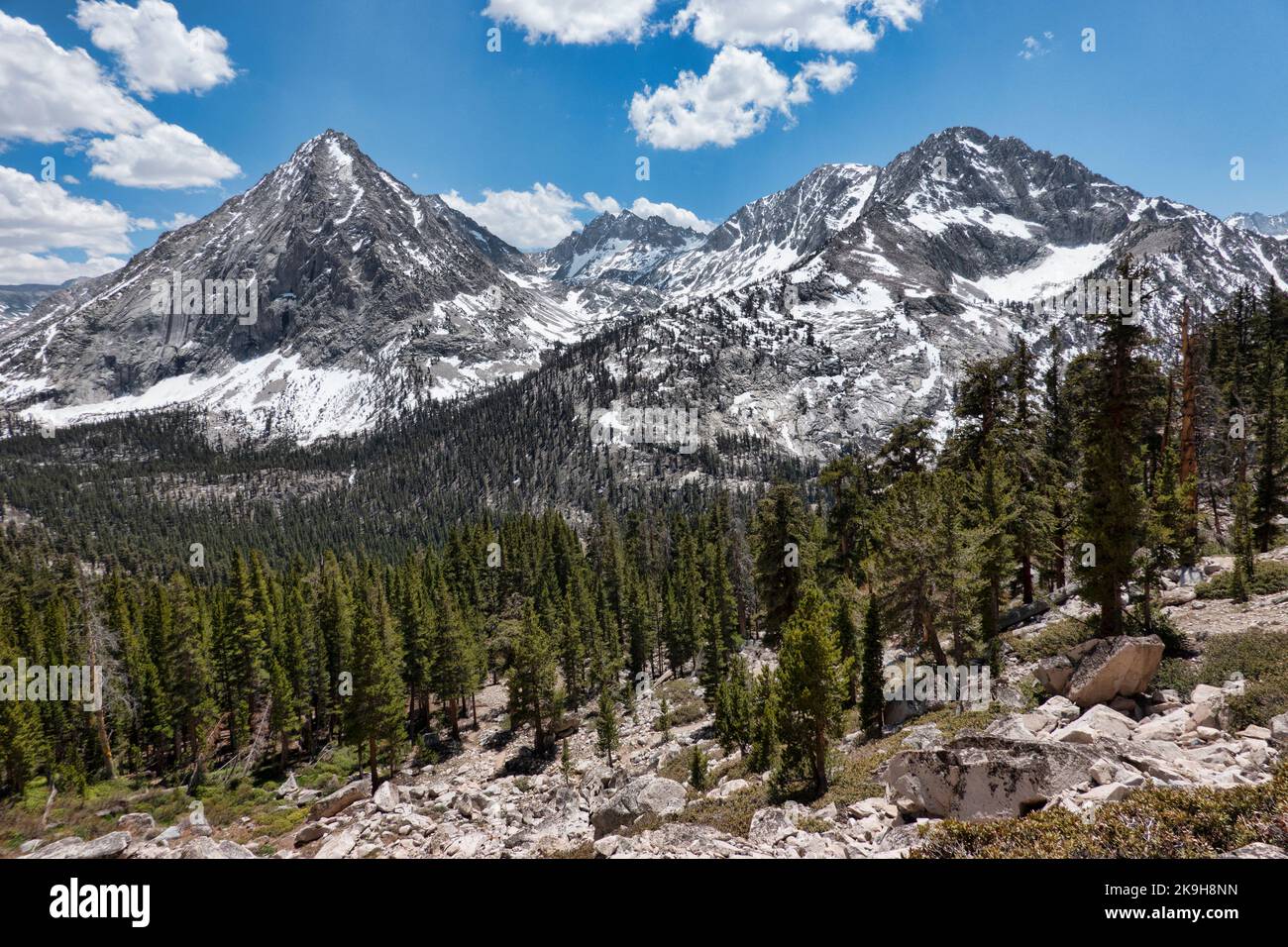 East Vidette Peak, Kearsage Pass, Sequoia-Kings Canyon National Park ...