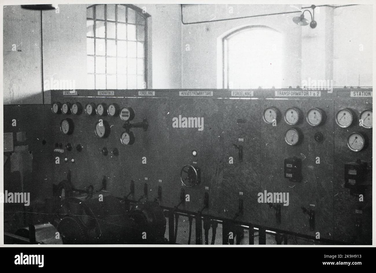 Electrical installation with generator and meter Stock Photo - Alamy