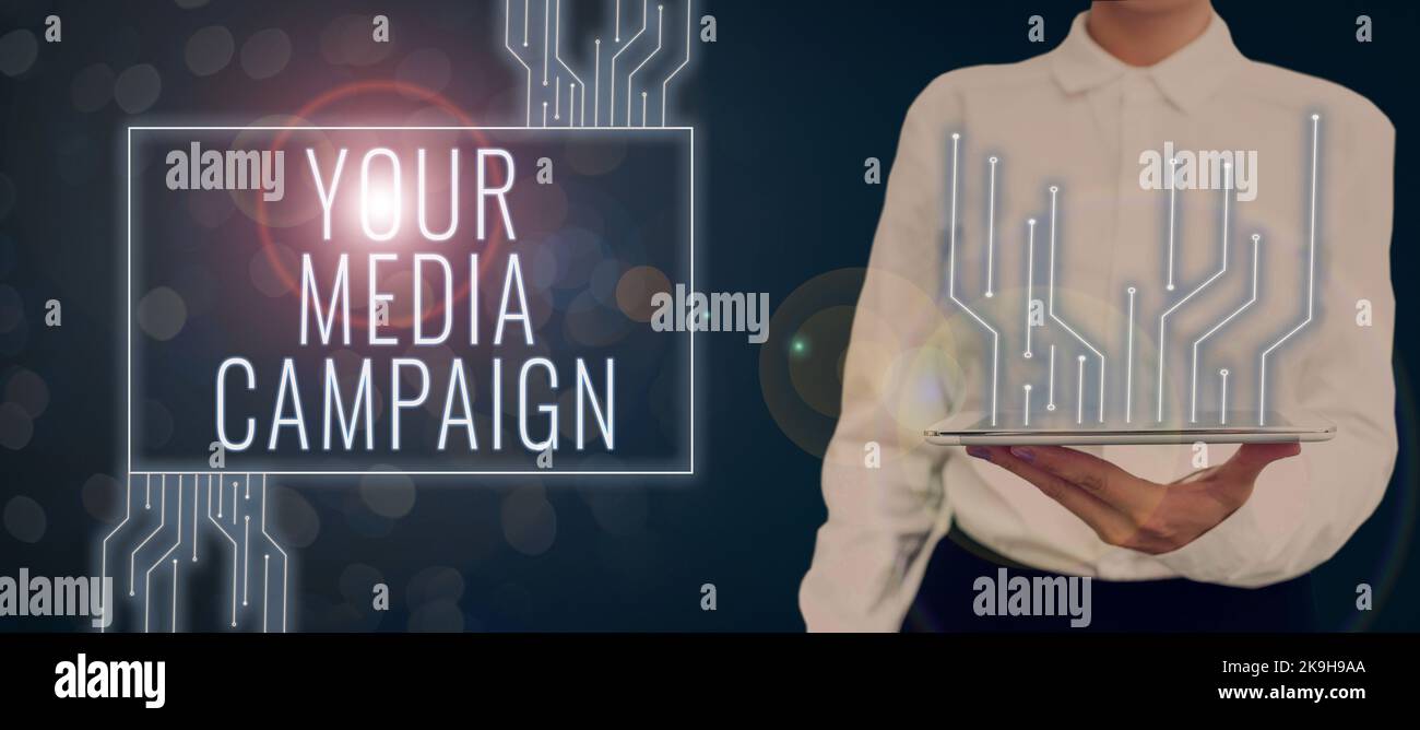 Handwriting text Your Media Campaign. Business idea Advertising ...