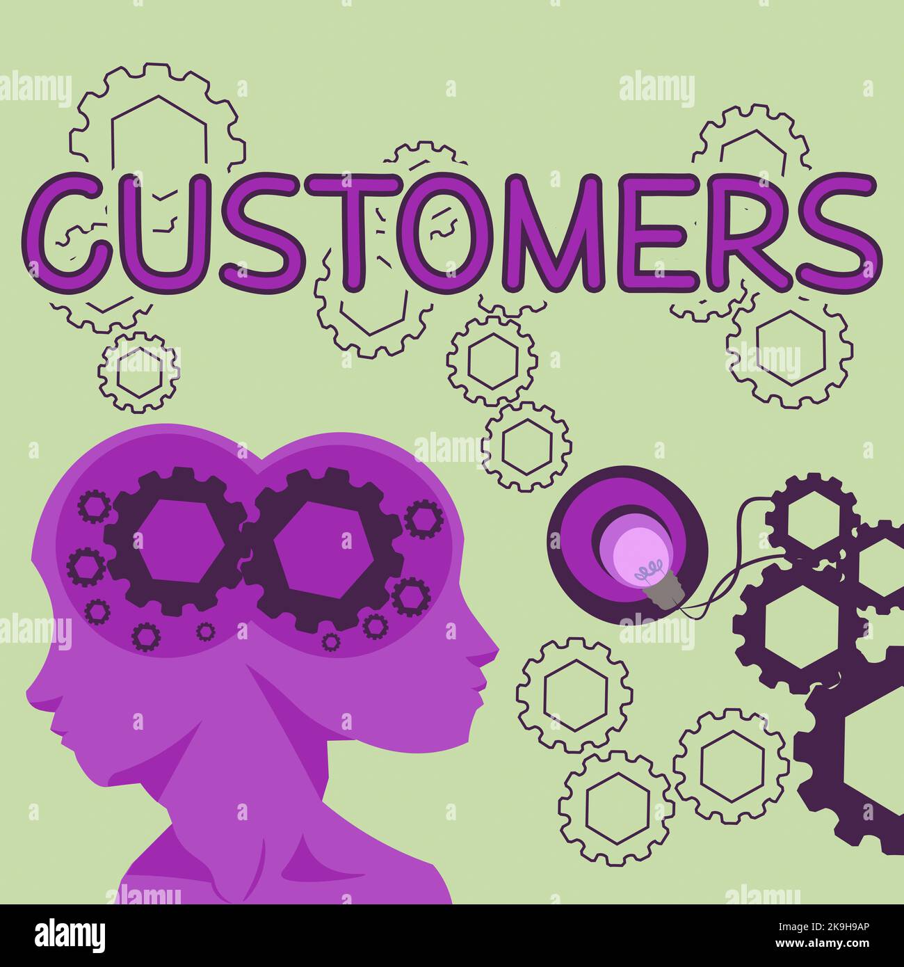 Inspiration showing sign Customers. Business concept individual or ...