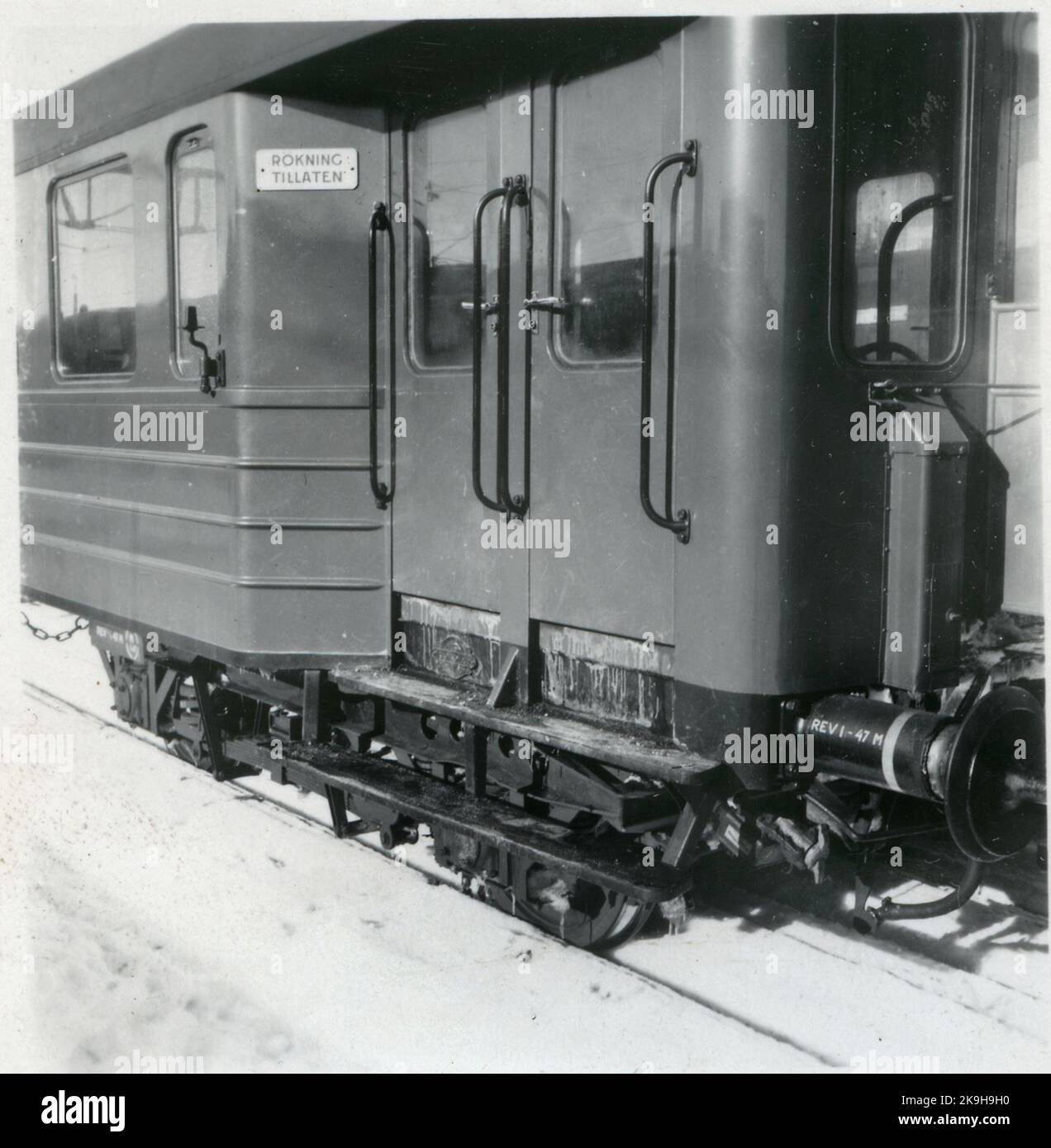 Detail picture of entrance to a passenger car Stock Photo - Alamy