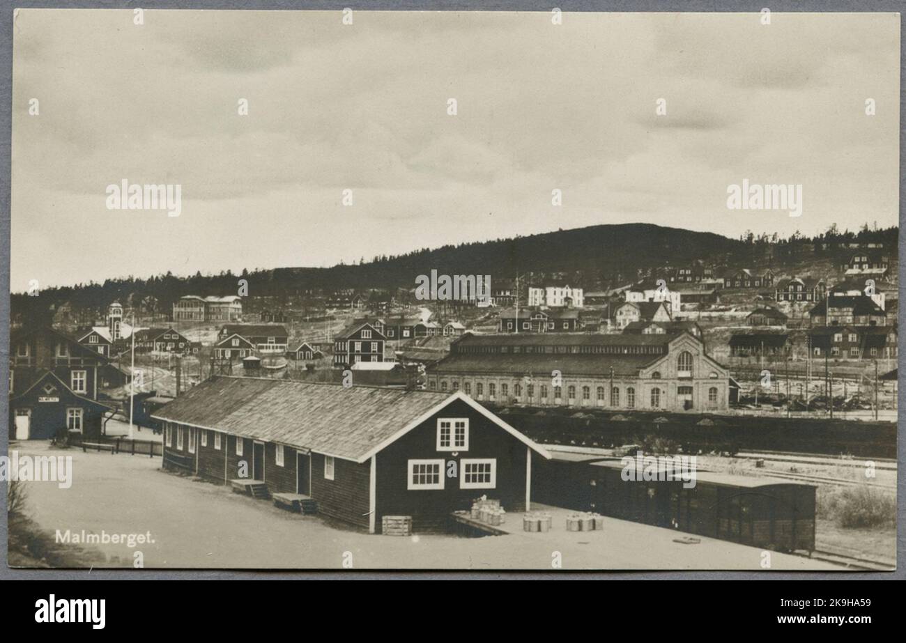 Station area, Malmberget Stock Photo - Alamy