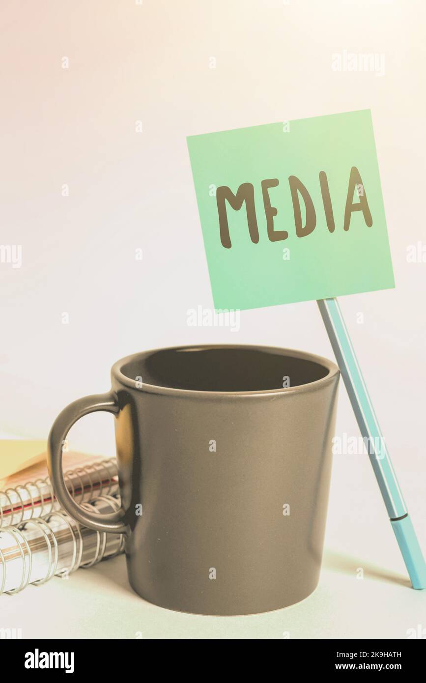 Inspiration showing sign Media. Internet Concept communication outlets ...