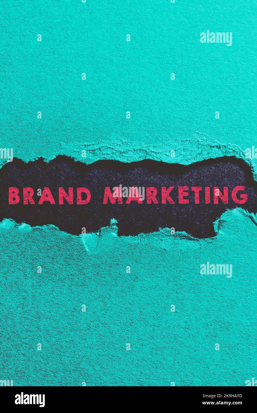 Conceptual caption Brand Marketing. Conceptual photo study of ...