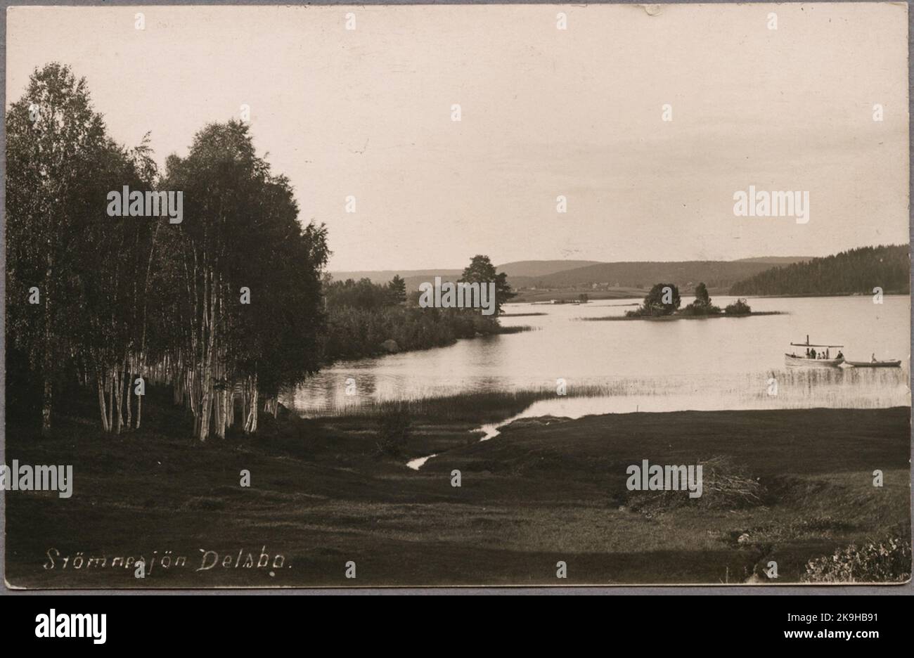 Lake Stömnesjön at Delsbo Stock Photo - Alamy