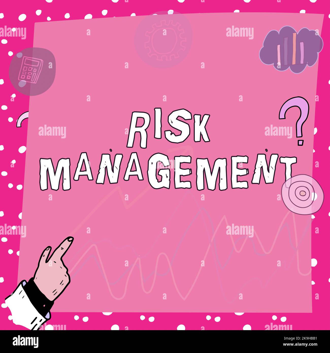 Writing displaying text Risk Management. Business showcase assessing ...