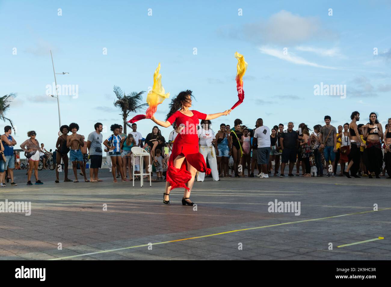 Salvador, Bahia, Brazil - October 22, 2022: A dancer performing street ...