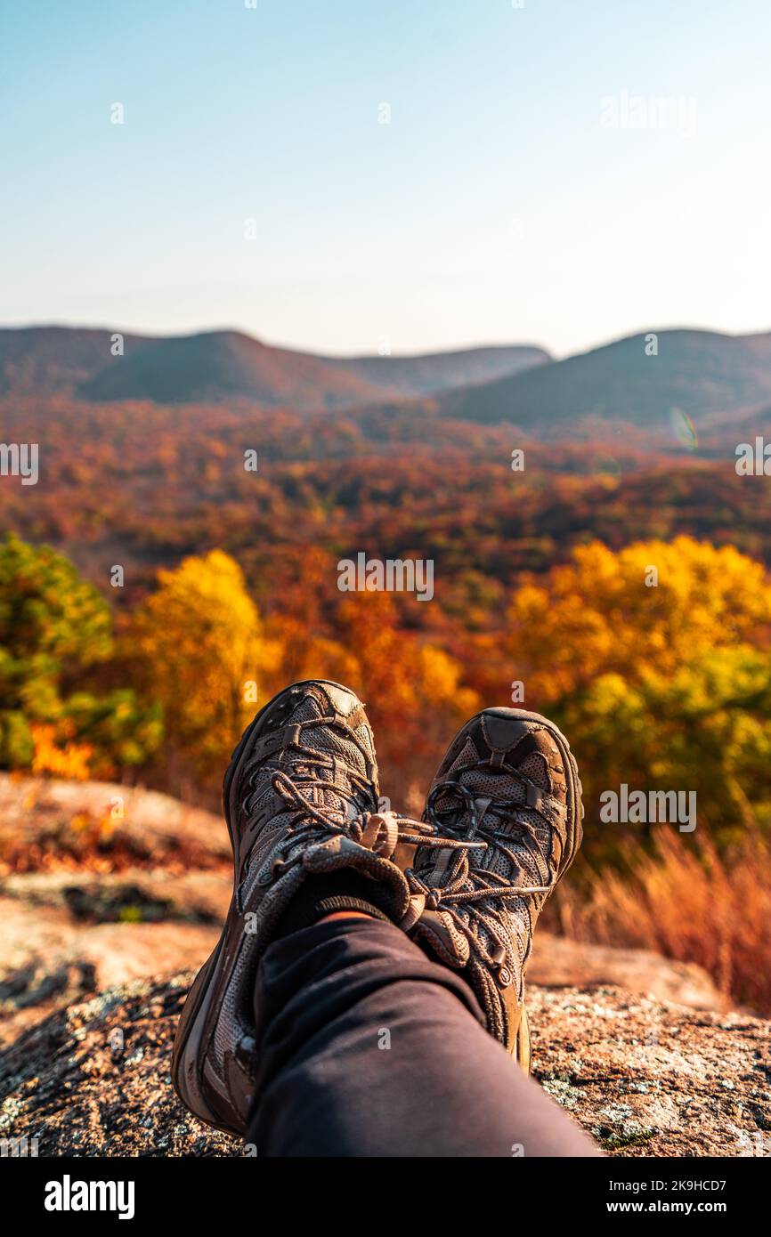 Hiking in the Fall Stock Photo - Alamy