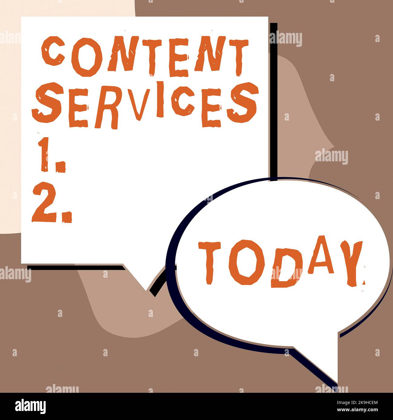 Conceptual caption Content Services. Word Written on A plan designed to ...