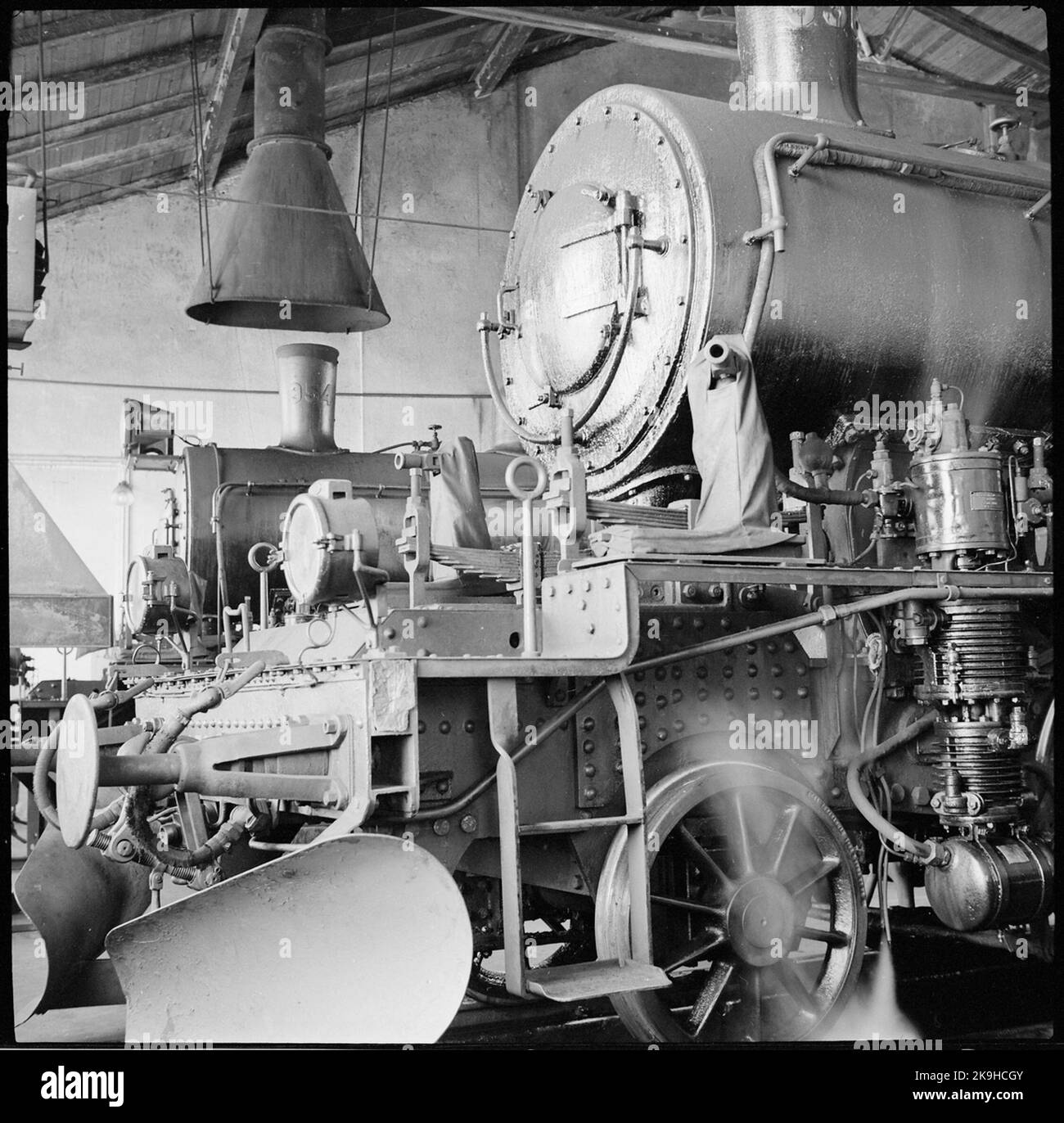 The State Railways, SJ E2 955 and SJ E2 936. Steam locomotive in ...
