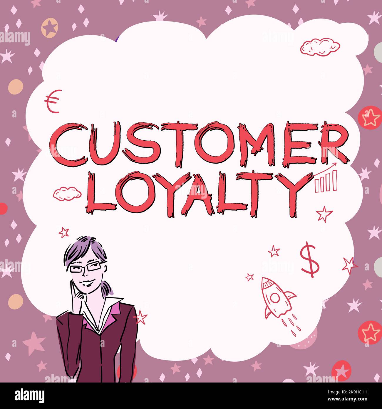 Sign displaying Customer Loyalty. Conceptual photo buyers adhere to ...