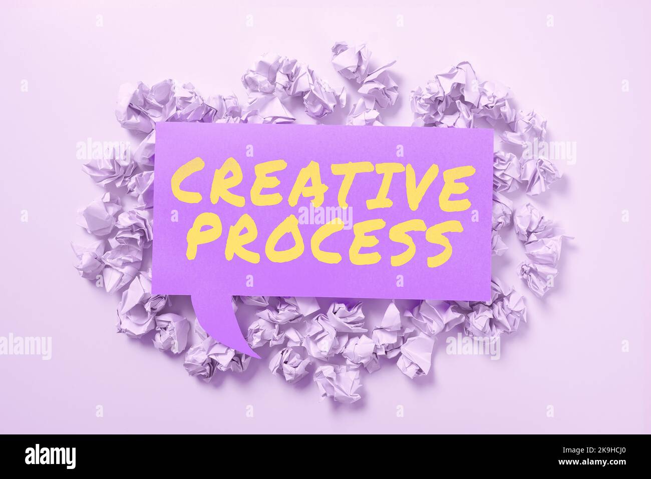 Conceptual caption Creative Process. Conceptual photo connecting ideas ...