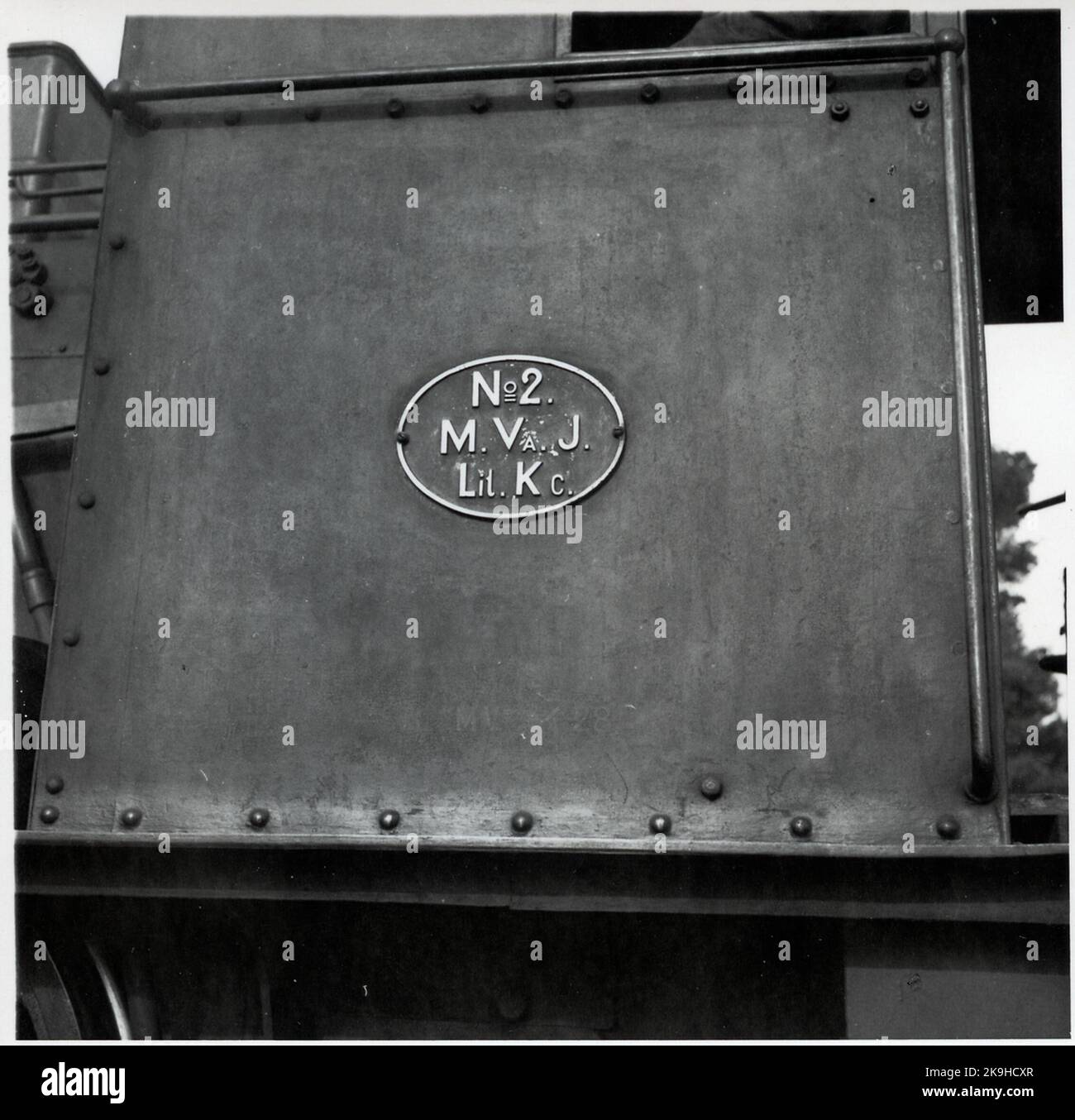 Look sign, Matfors Vattjoms Railway, MVAJ KC 2 Stock Photo - Alamy