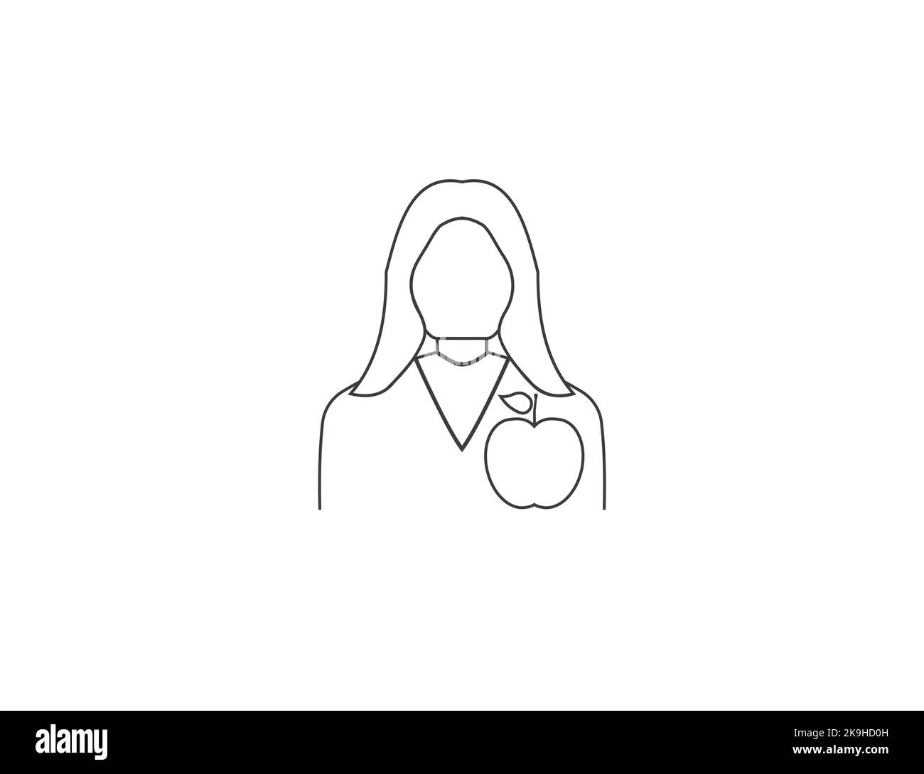 Nutritionist, dietician, occupation icon. Vector illustration Stock ...