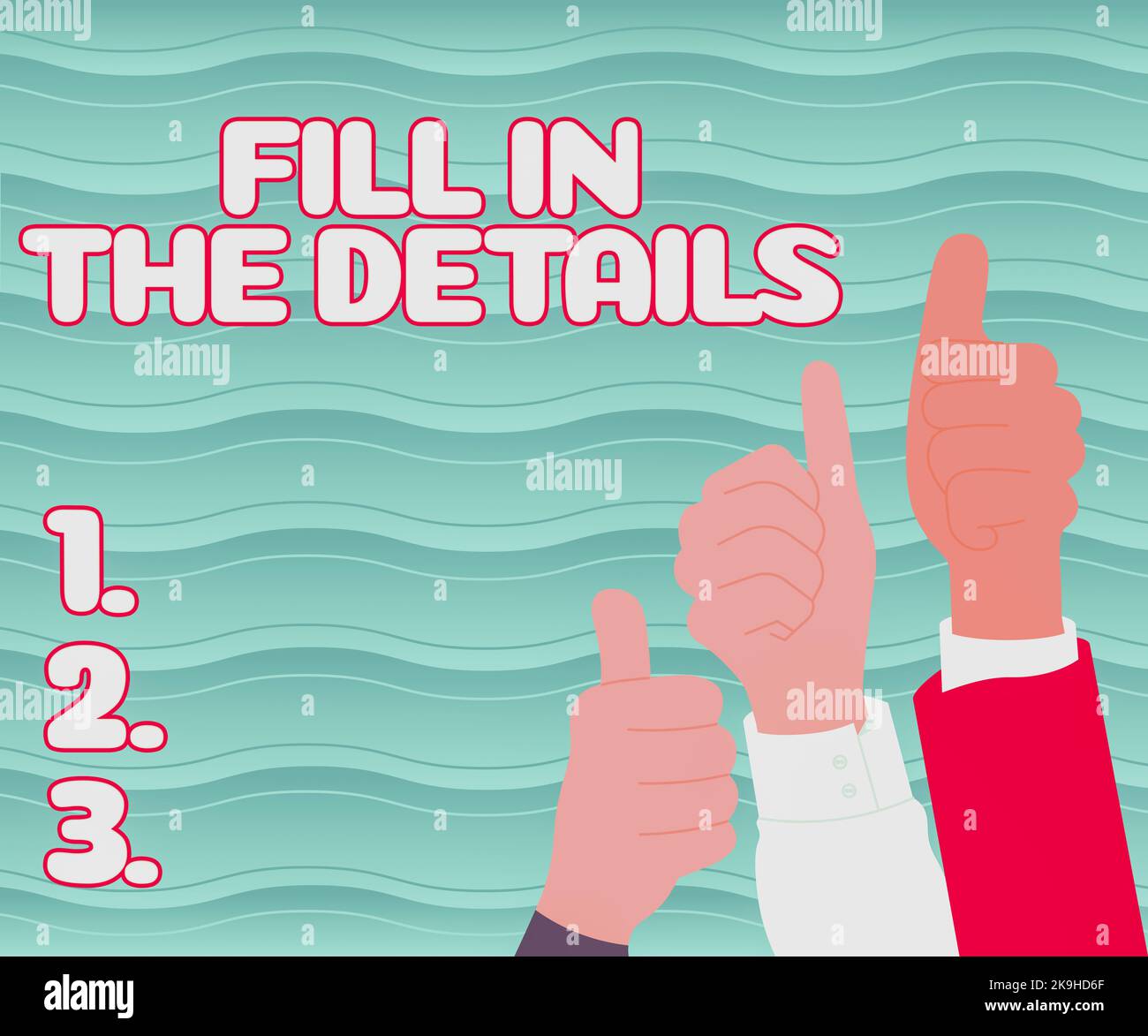 Handwriting text Fill In The Details. Internet Concept Agreement ...