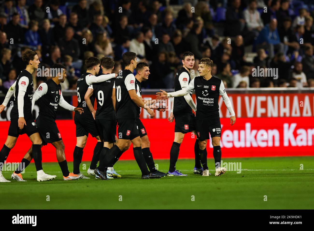 ZWOLLE, NETHERLANDS - OCTOBER 28: Matteo Waem of MVV Maastricht Sven ...