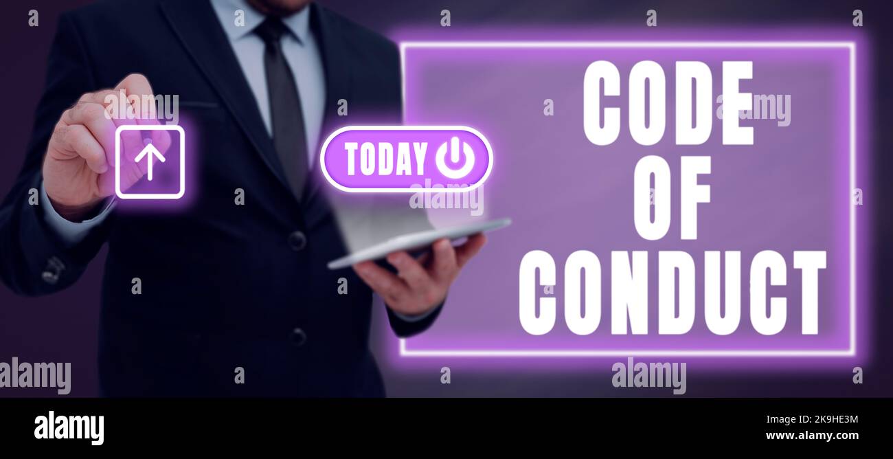 Conceptual caption Code Of Conduct. Word for set of principles are ... Conceptual caption Code Of Conduct. Word for set of principles are ...
