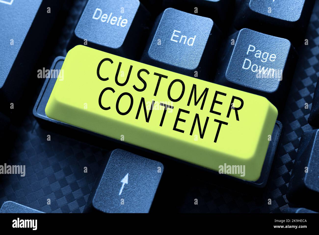 Conceptual caption Customer Content. Concept meaning customers are ...