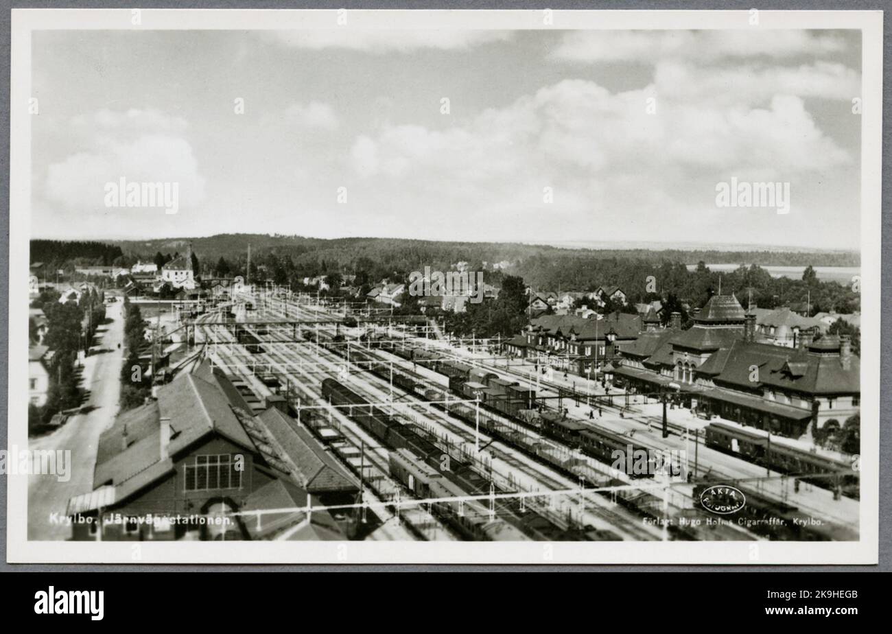 Overview of Avesta Krylbo station Stock Photo - Alamy