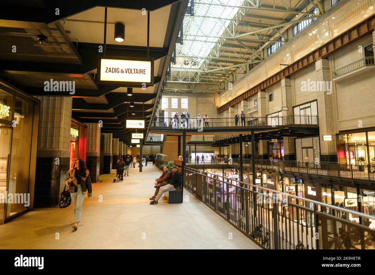 London- October 2022: Battersea Power Station shopping and restaurant ...