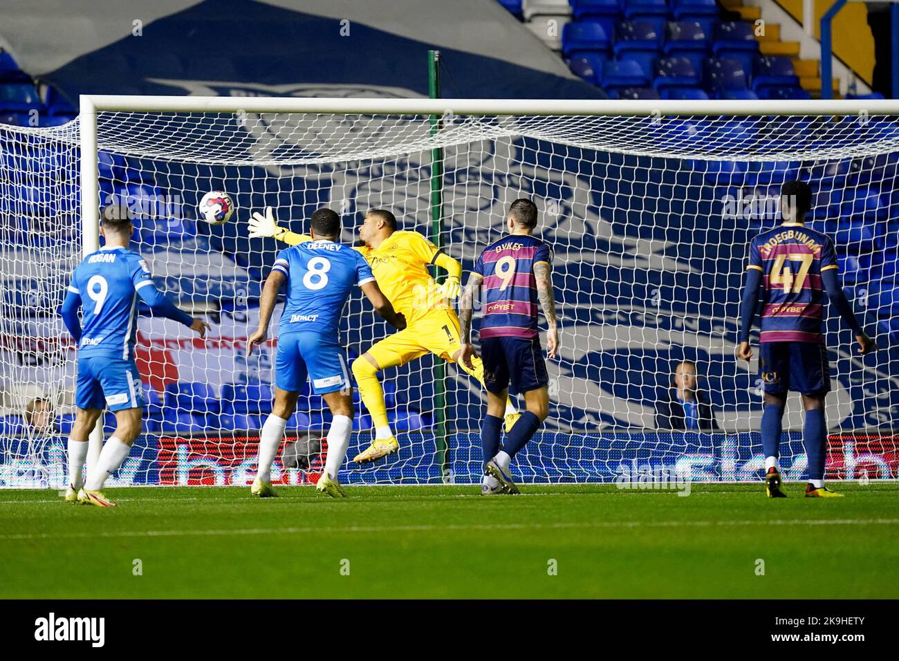 Birmingham City’s Auston Trusty (not pictured) scores their sides first ...