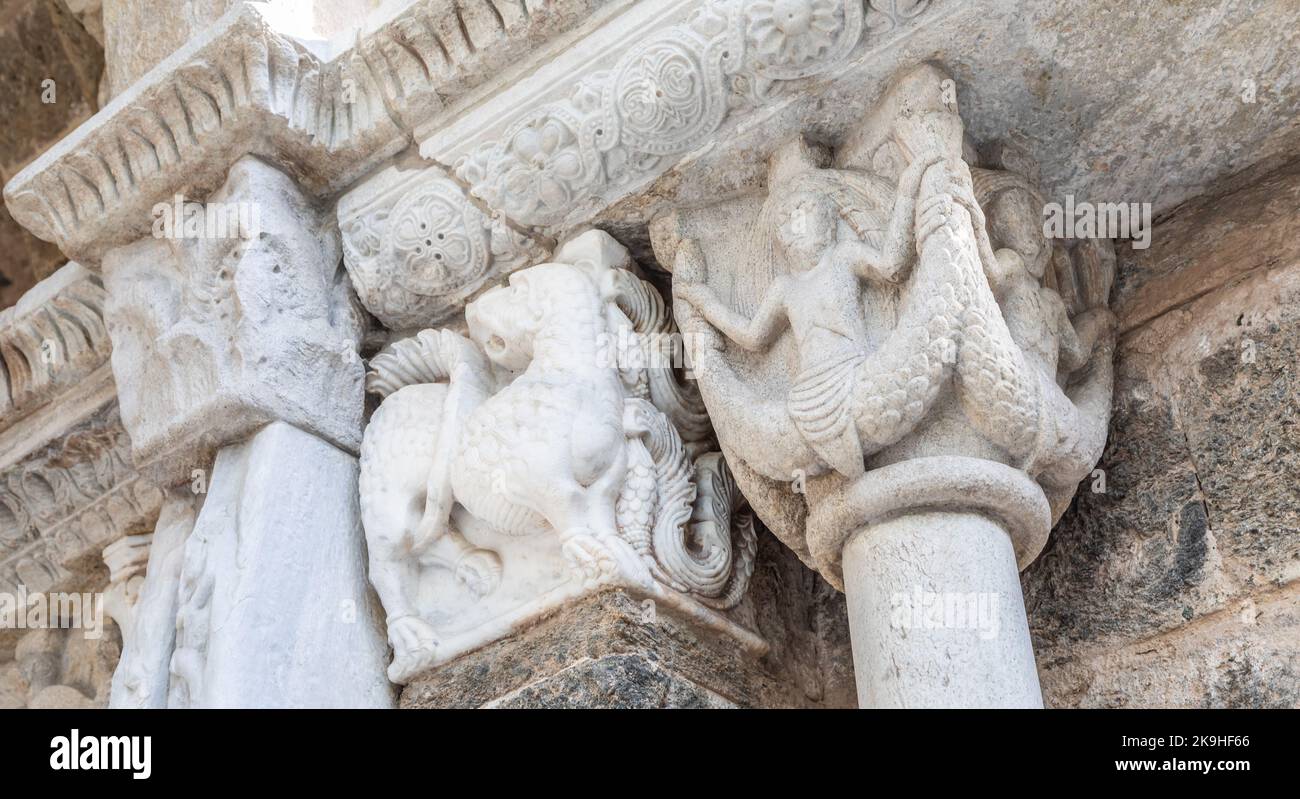 St Michael Abbey - Sacra di San Michele - Italy. Gargoyle monster ...