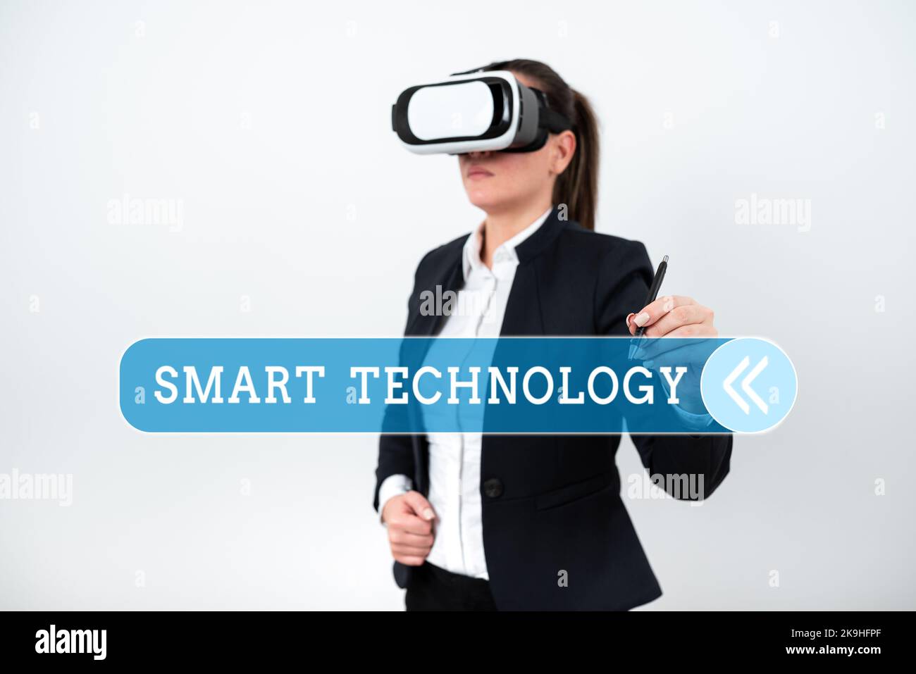 Conceptual display Smart Technology. Business approach used to protect and prevent errors in ...