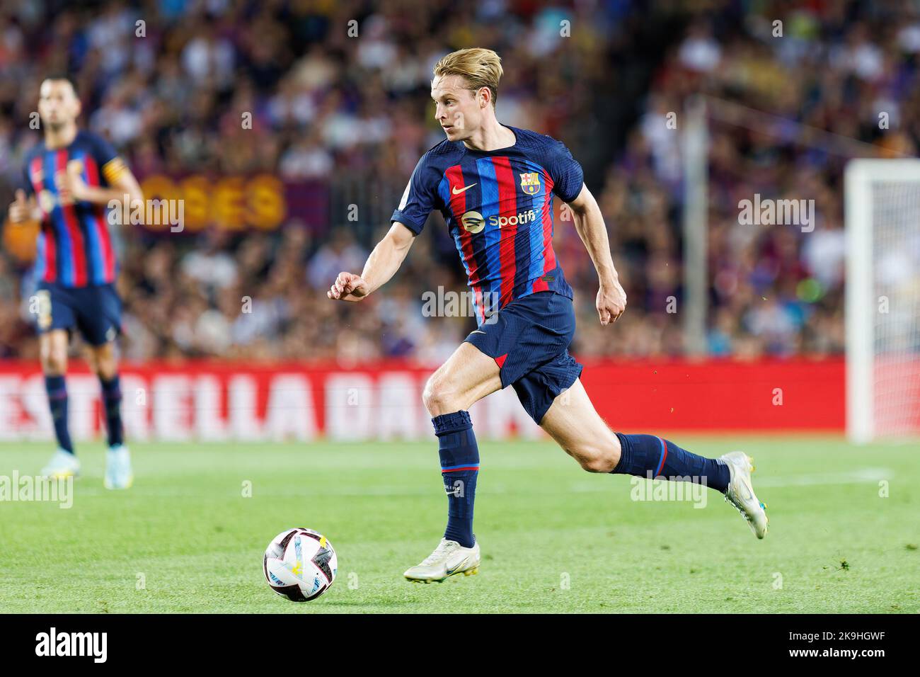 BARCELONA - AUG 28: Frenkie De Jong in action during the LaLiga match ...