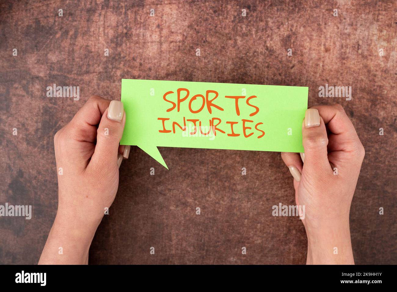 Text sign showing Sports Injuries. Business overview program that helps ...