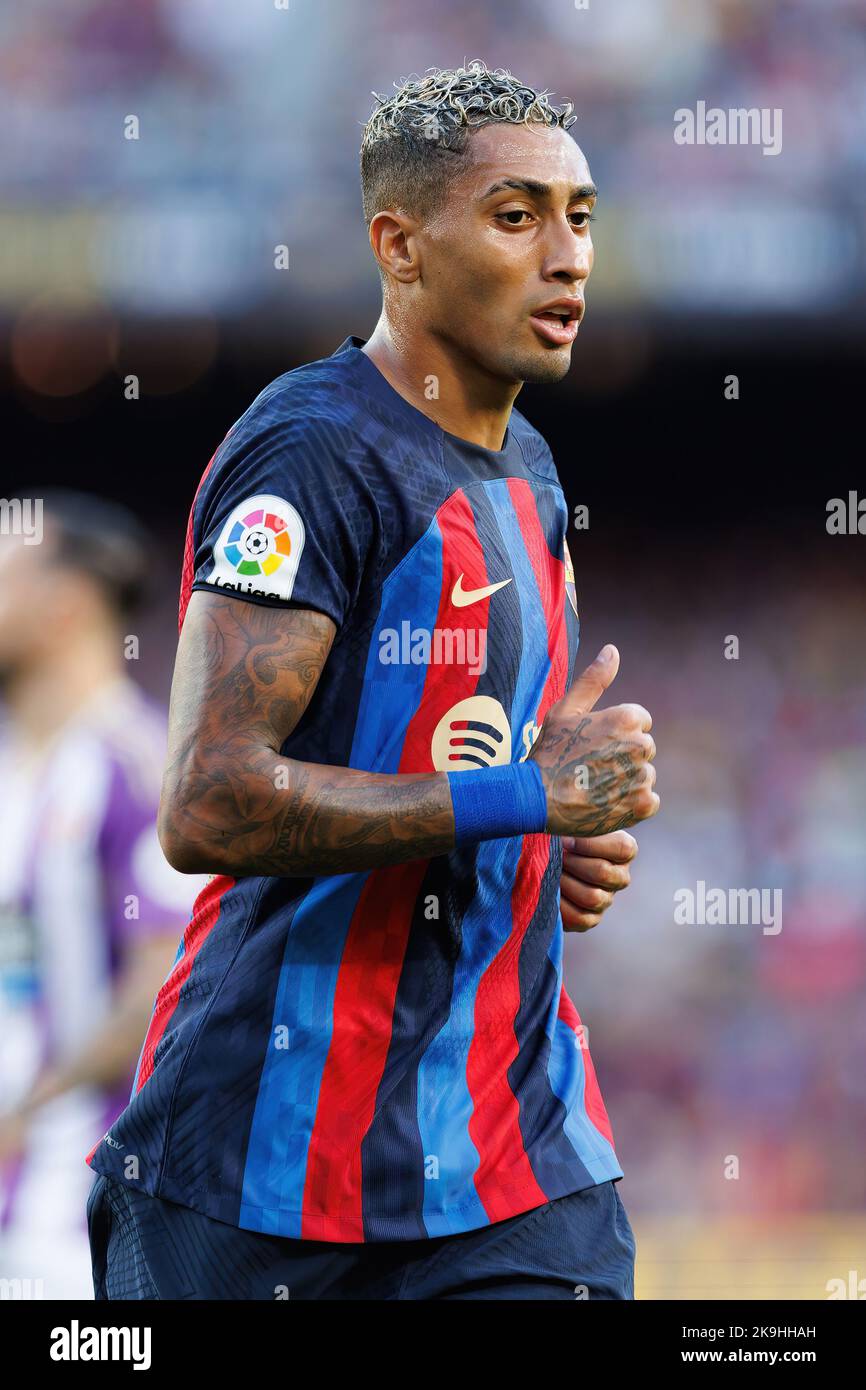 BARCELONA - AUG 28: Raphinha in action during the LaLiga match between ...