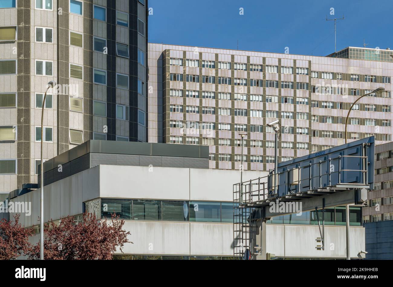 MADRID, SPAIN - OCTOBER 6, 2021: View of La Paz University Hospital in ...