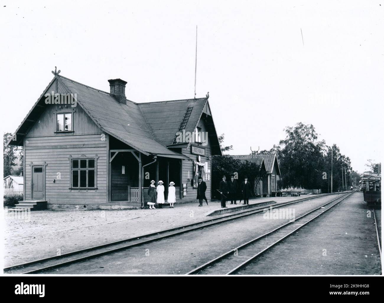 Jönköping - Gripenberg Railway, JGJ. Roseldala station in 1920 Stock ...