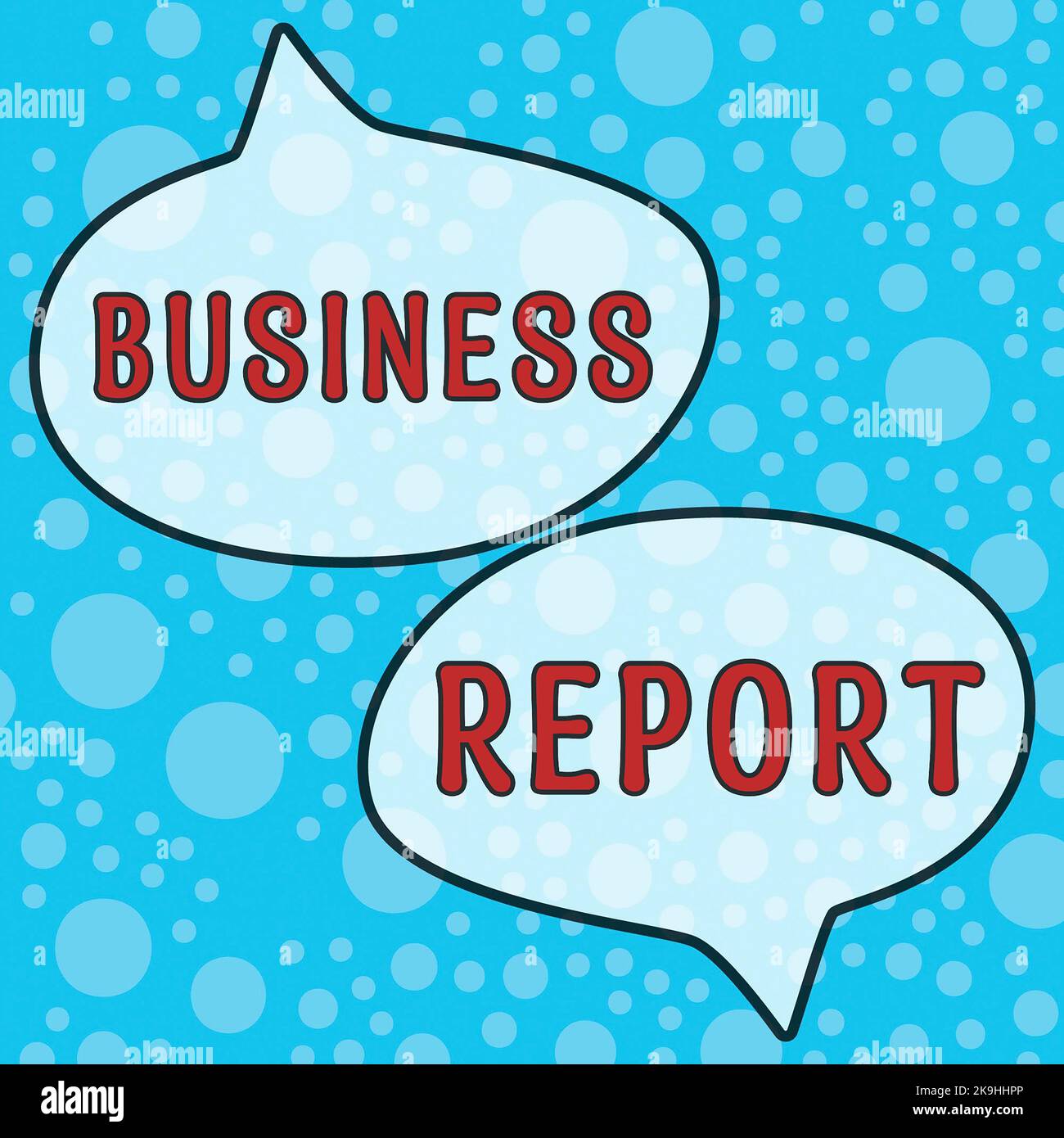Text showing inspiration Business Report. Business overview delivery ...