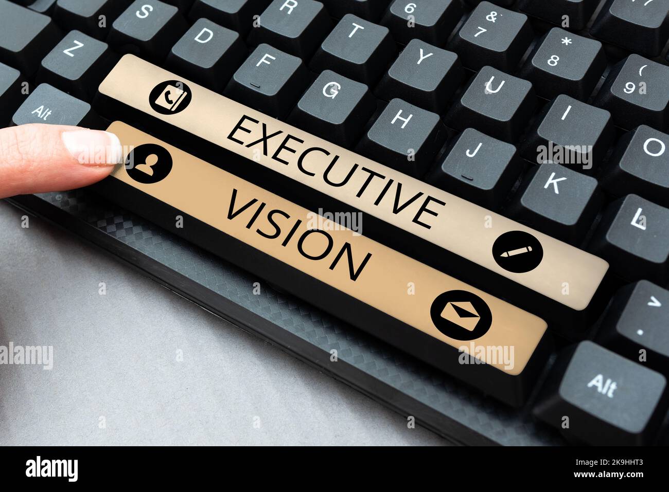 Text sign showing Executive Vision. Business concept to communicate or ...