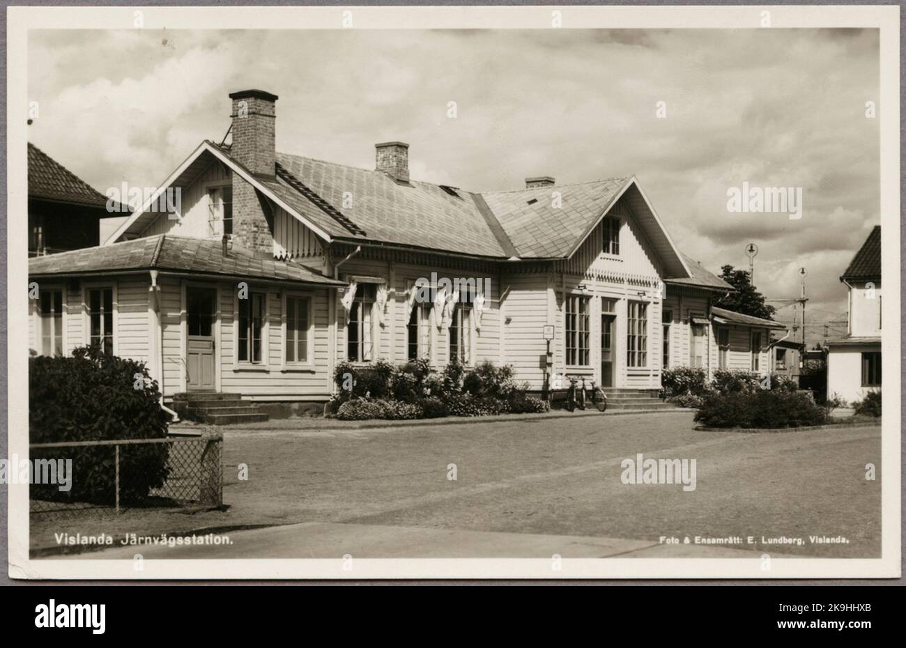 Vislanda Railway Station Stock Photo - Alamy