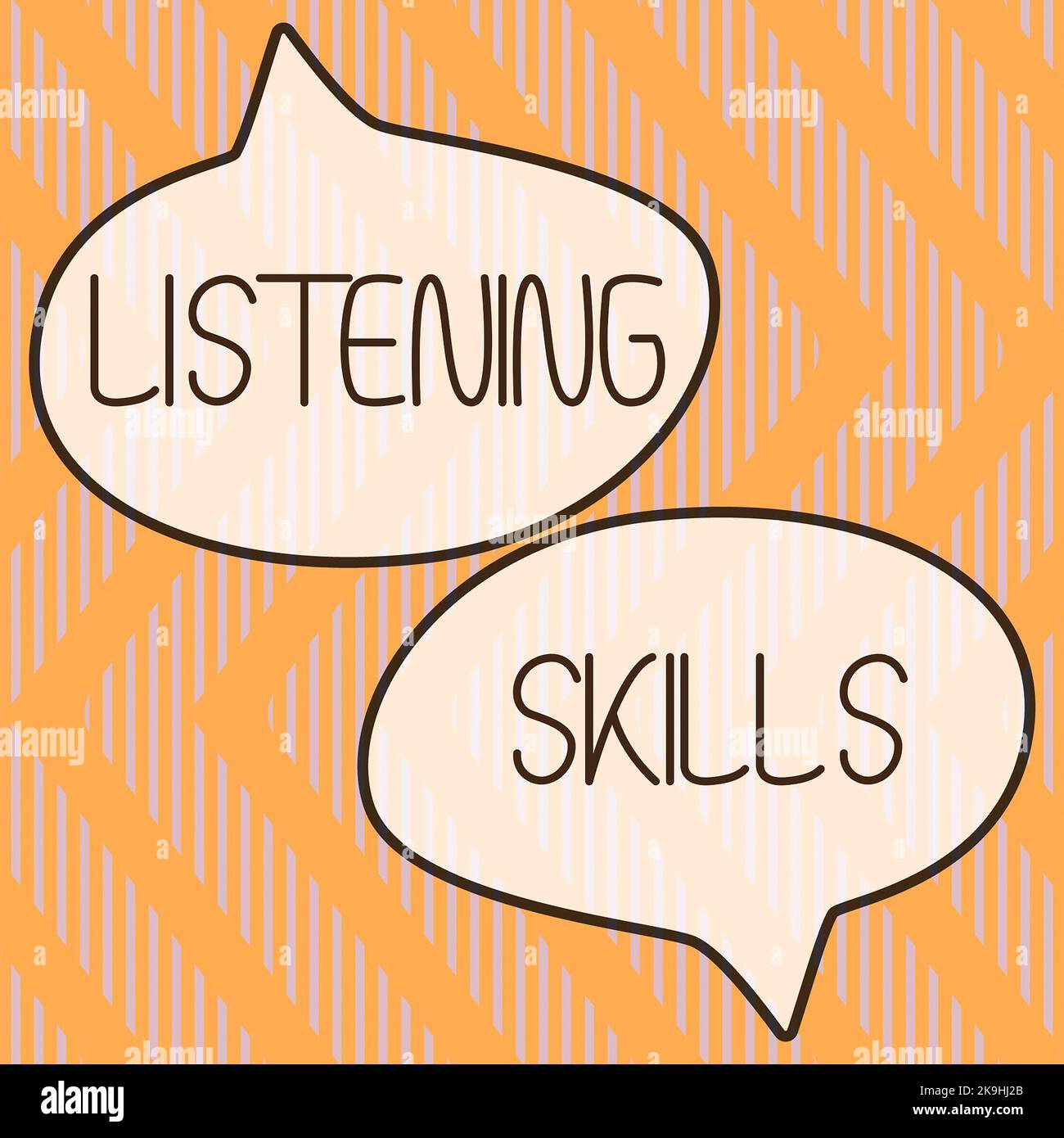 Text caption presenting Listening Skills. Conceptual photo search ... Text caption presenting Listening Skills. Conceptual photo search ...