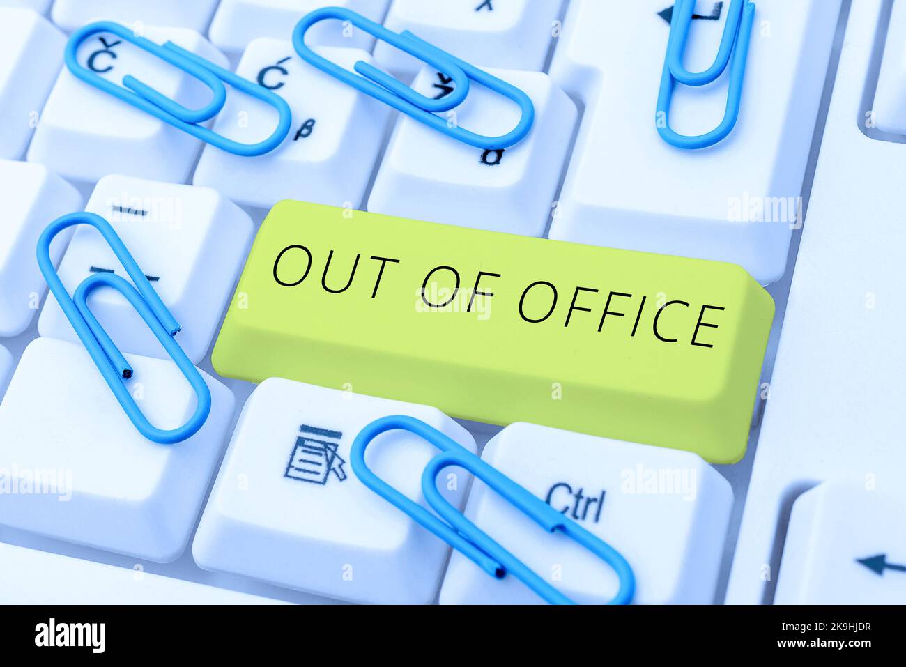 Sign displaying Out Of Office. Concept meaning Moment for Diet ...