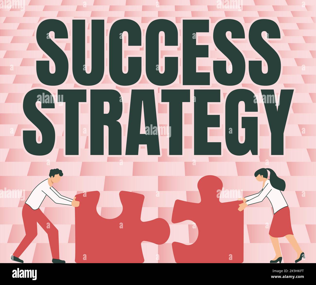 Conceptual caption Success Strategy. Business overview provides ...