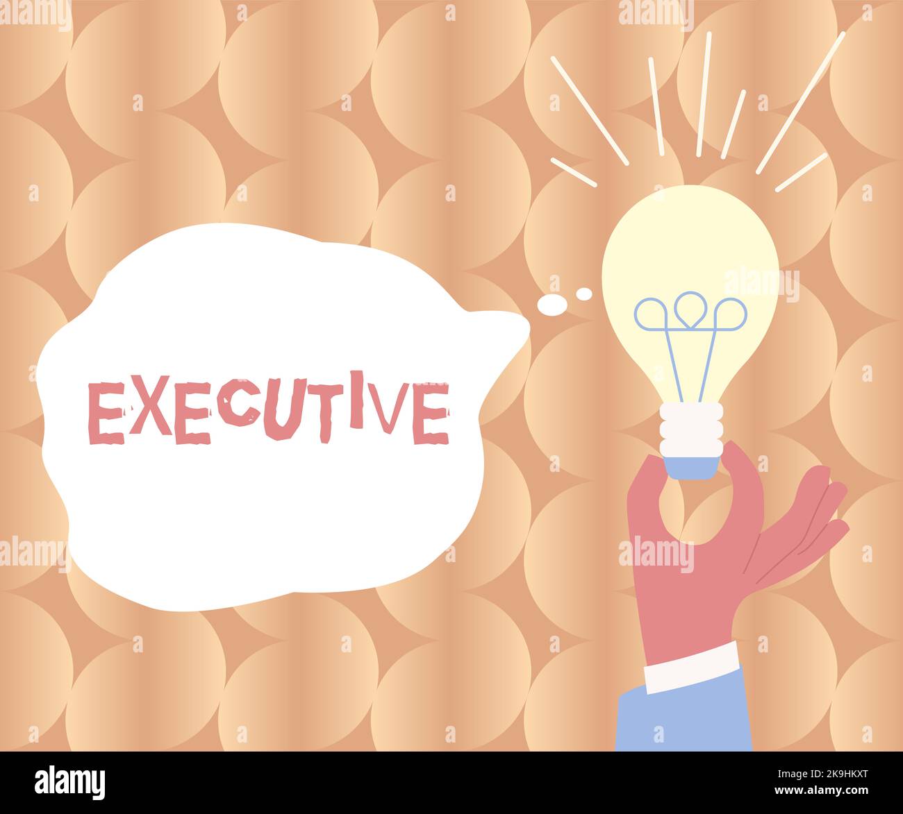 Sign displaying Executive. Word Written on specific competences of ...