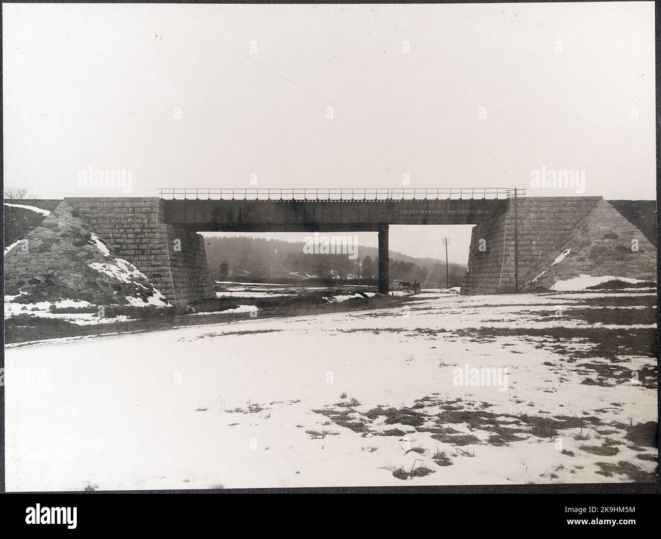 Bridge at Rönninge, made by Landskrona Nya Mechanical AB Stock Photo ...