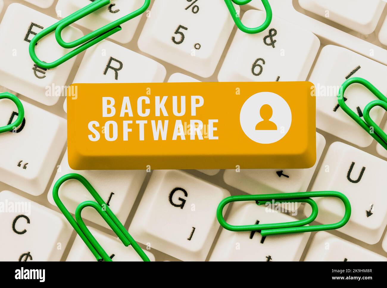 Writing displaying text Backup Software. Business concept boundary across which two independent ...