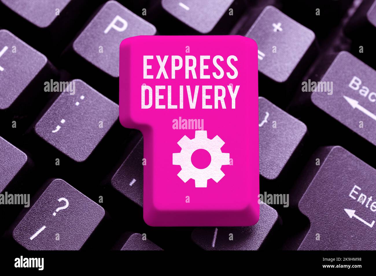 Sign displaying Express Delivery. Business showcase treasure trove of memories about the authors ...